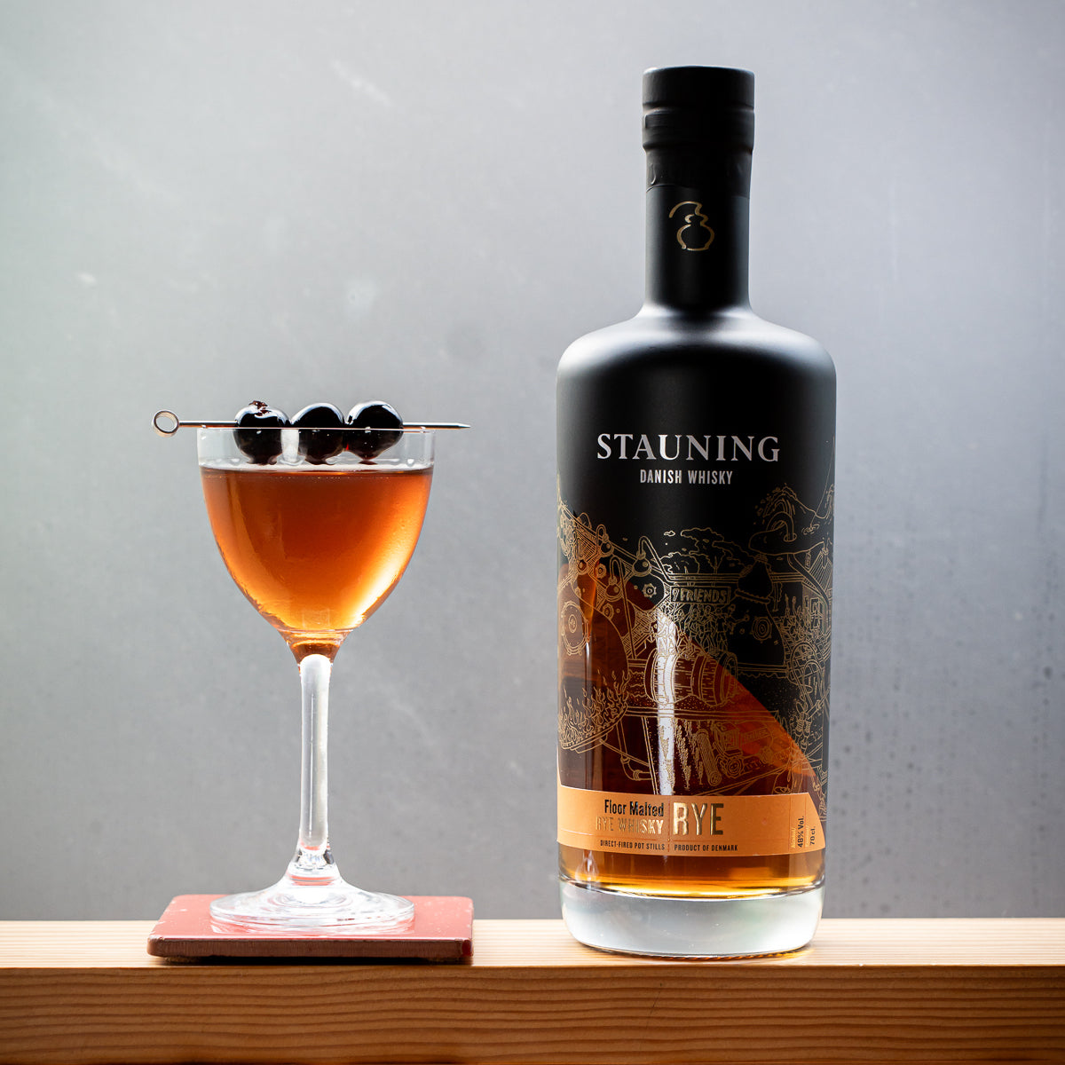 Stauning Whisky | Cocktails | Cherry Danish Manhattan